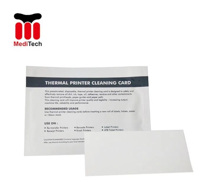 Thermal Printer Cleaning Card Kit - MediTech