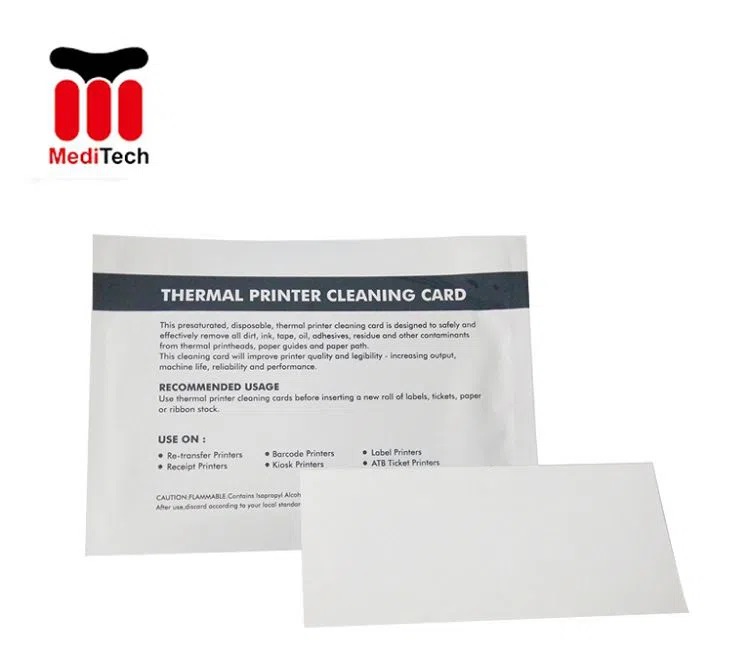 Thermal Printer Cleaning Card Kit - MediTech