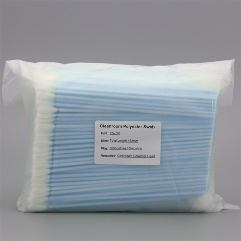 Small Cleanroom Polyester Swab with Long Handle - MediTech
