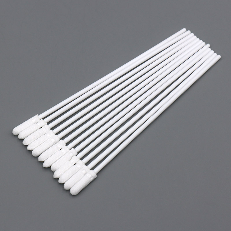 Cleanroom Polyester Swab with White Long Handle | MediTech